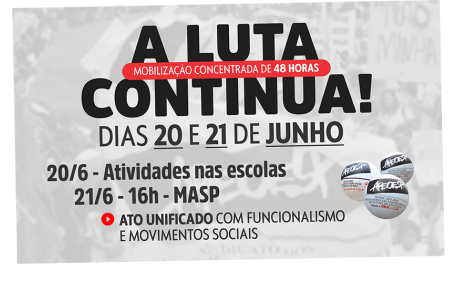 A Luta Continua - 20 e 21 de Junho Mobilização nas Escolas - ADUFABC